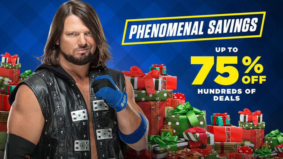 Descontos fenomenais de Black Friday na WWE Shop