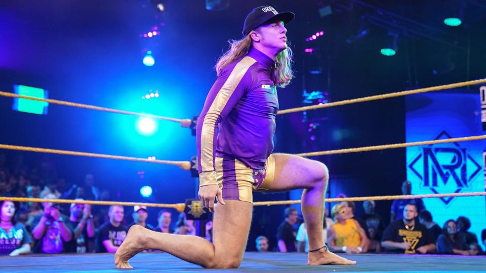 Matt Riddle imita Goldberg durante o WWE NXT
