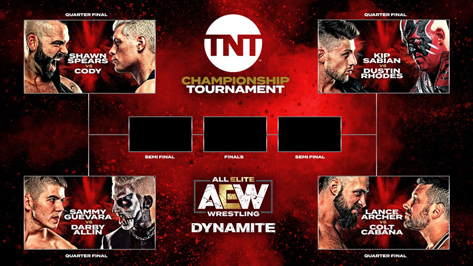 AEW revela lutadores e bracket do TNT Championship Tournament