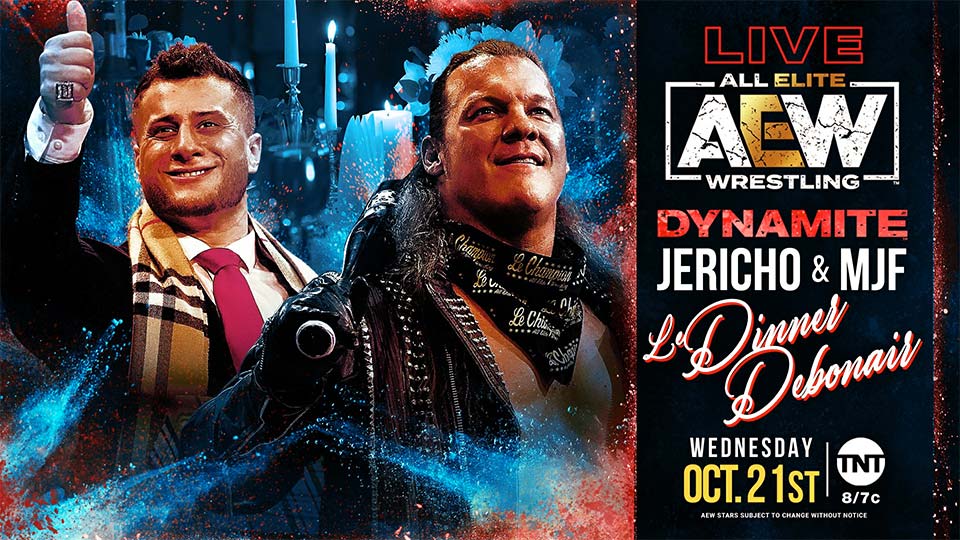 Jantar de MJF e Chris Jericho em destaque no Dynamite Jantar de MJF e Chris Jericho em destaque no Dynamite