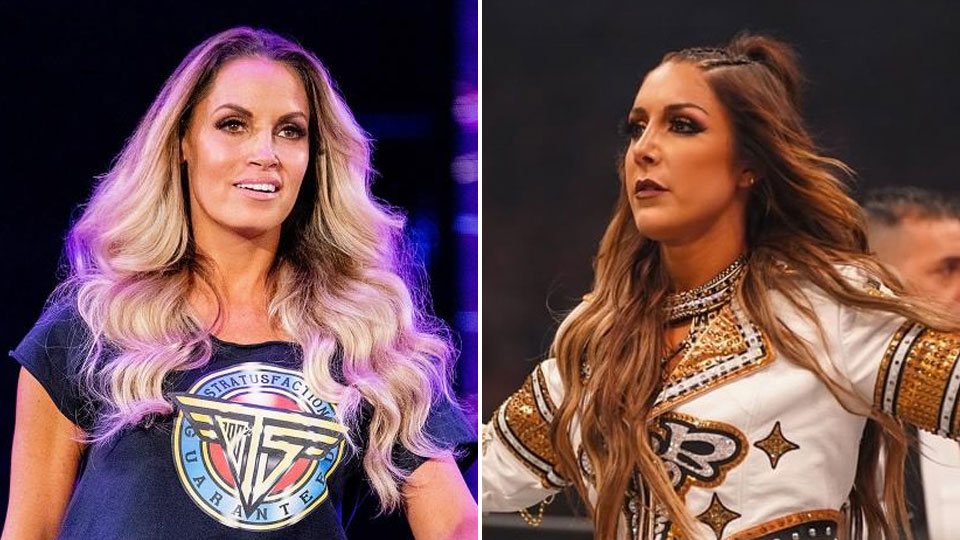 Trish Stratus e Britt Baker fazem tease de combate