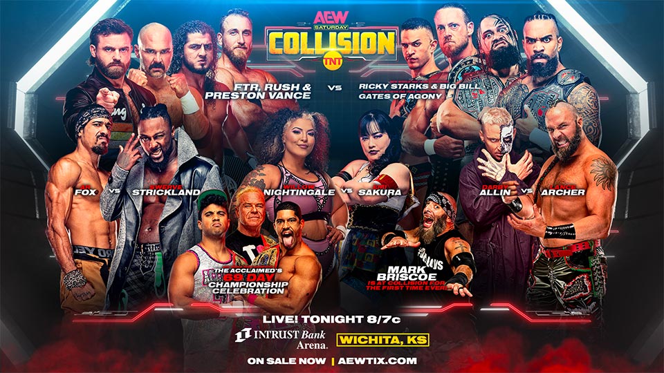 Eight-Man Tag Team Match em destaque no Collision