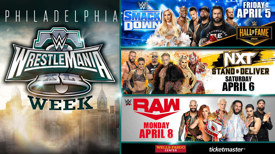 WWE revela calendário da próxima WrestleMania Week