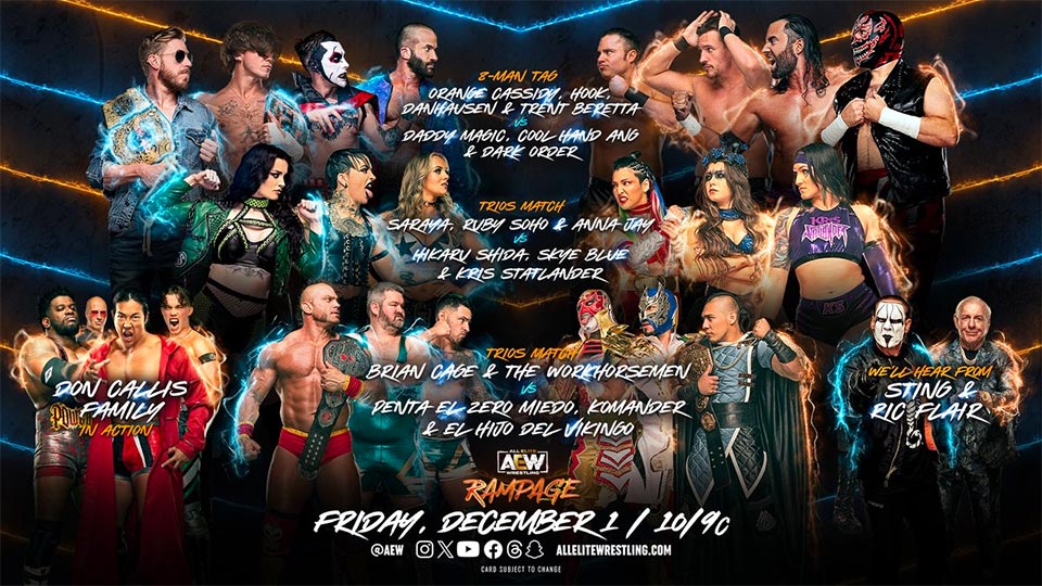 Eight-Man Tag Team Match em destaque no Rampage