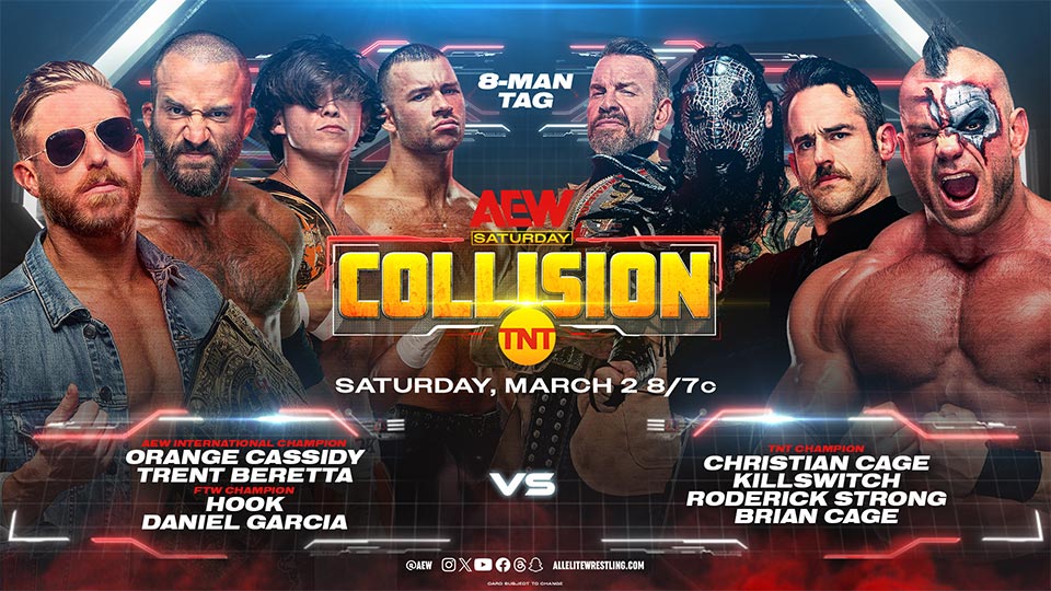 Eight-Man Tag Team Match em destaque no Collision