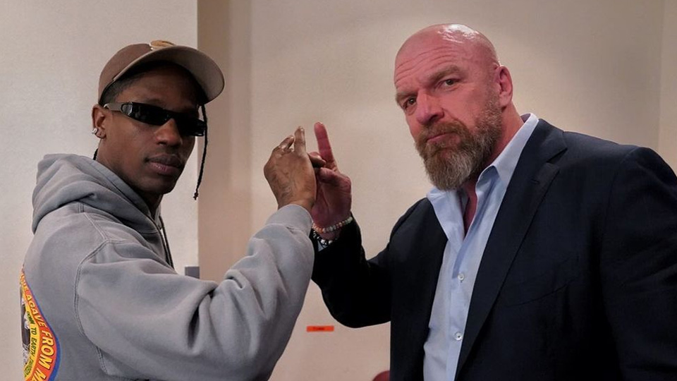 Travis Scott esteve presente no Raw