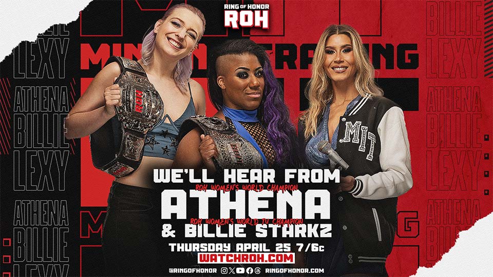 Promo de Athena e Billie Starkz em destaque no ROH