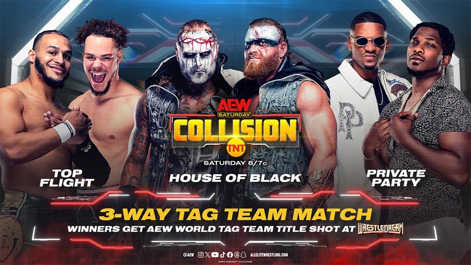 3-Way Tag Team Match em destaque no Collision