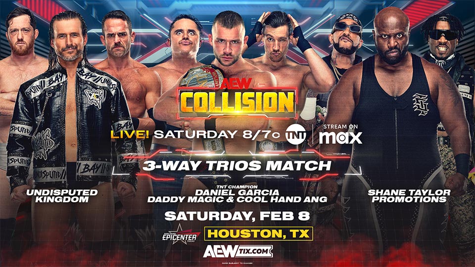 3-Way Trios Match em destaque no Collision