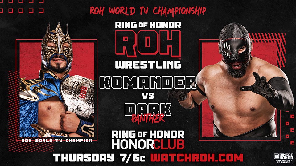 World TV Title Match em destaque no ROH