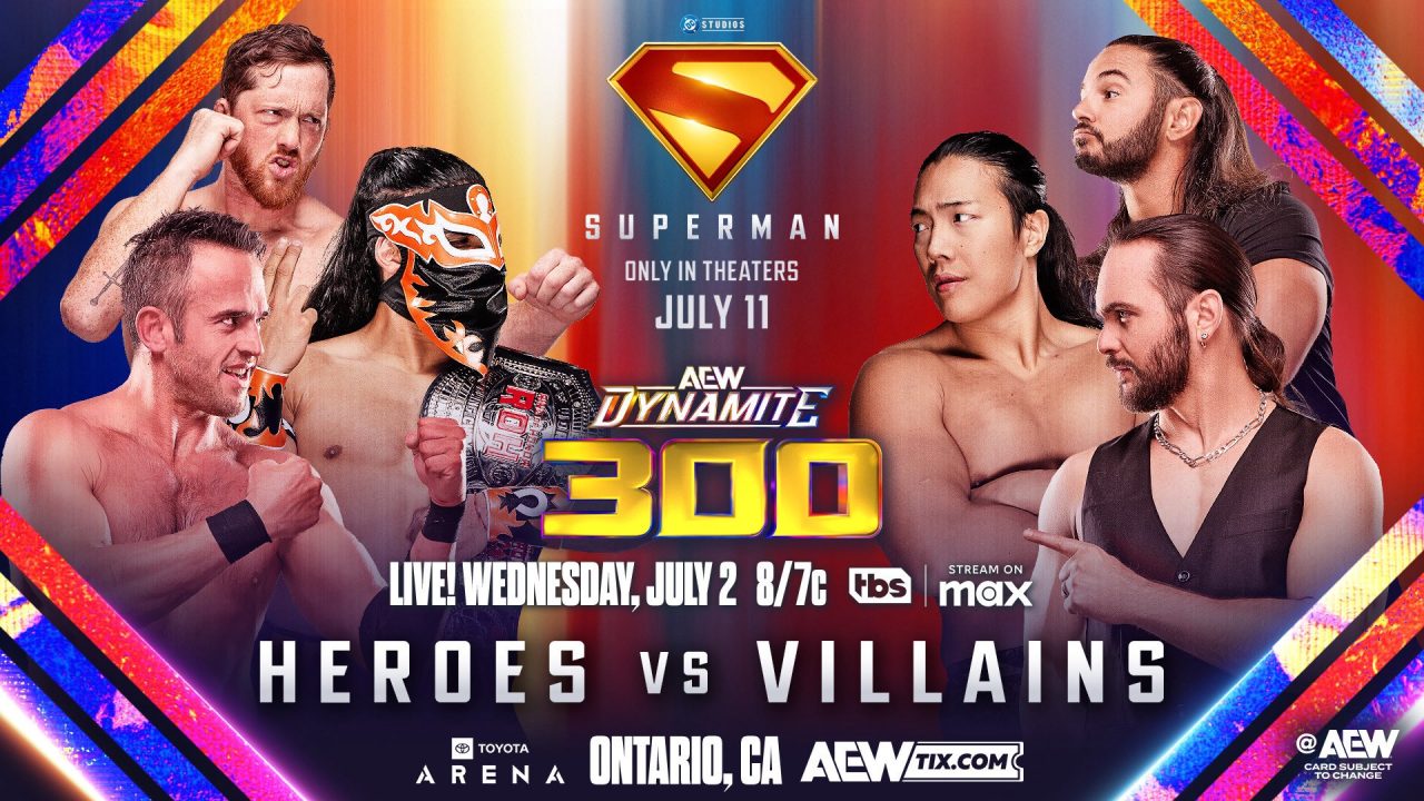 Heroes vs Villains Matches em destaque no Dynamite