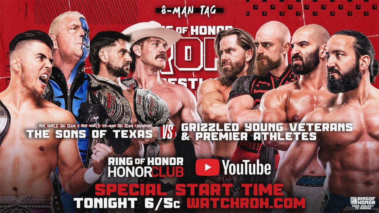 8-Man Tag Team Match em destaque no ROH