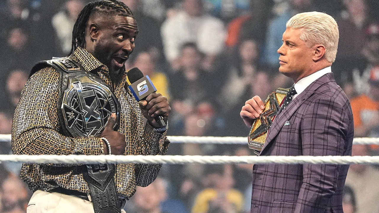 Oba Femi confronta Cody Rhodes no SmackDown
